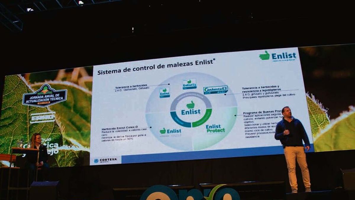 Cultivo de soja suma Conkesta Enlist para el control de malezas e insectos