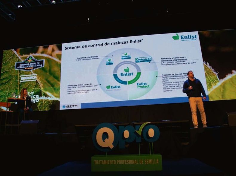 Cultivo de soja suma Conkesta Enlist para el control de malezas e insectos