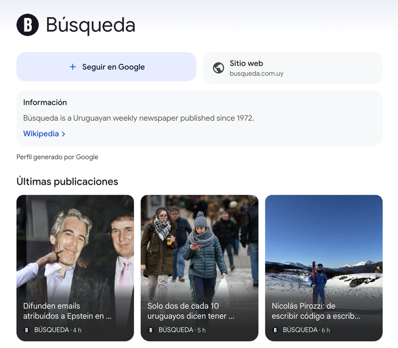 Google lanzó fuentes preferidas en Google Discover: cómo seguir a ...