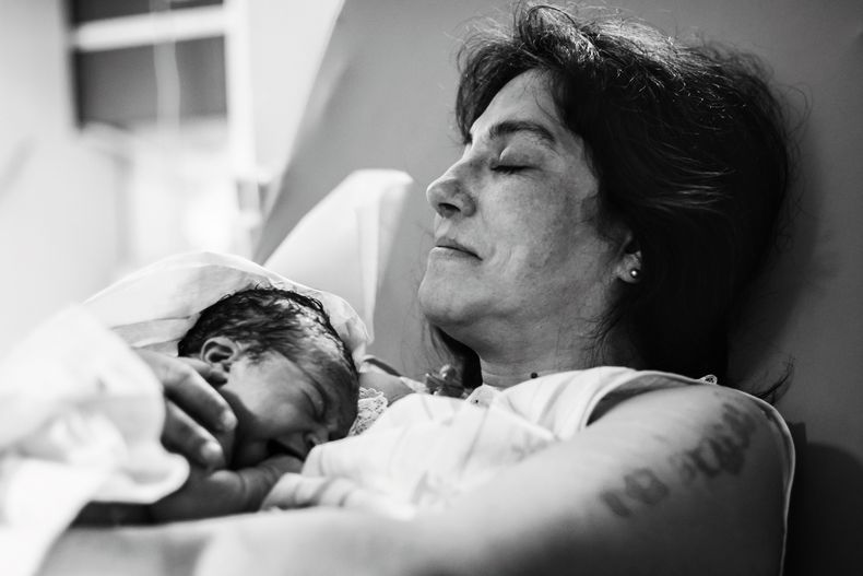 Puérpera, el trabajo de parto retratado en fotos