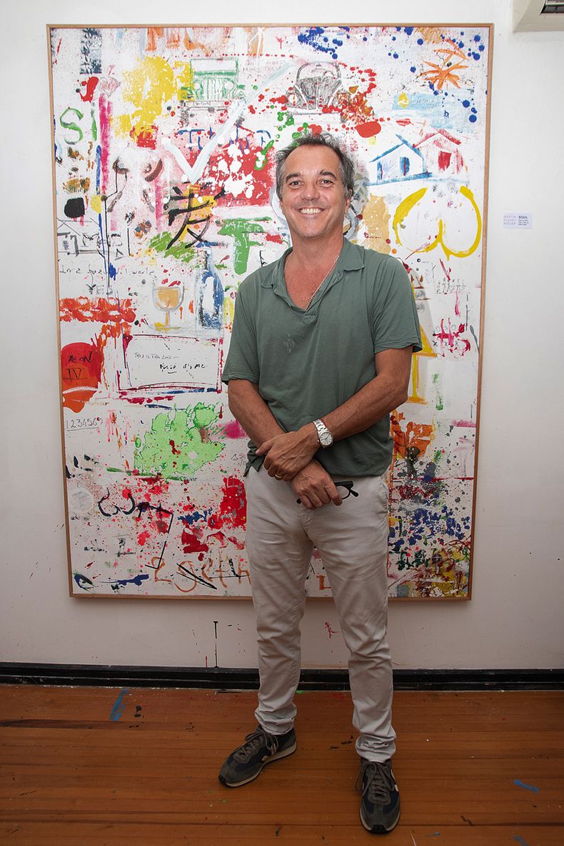 Martín Hughes presentó en su atelier de Carrasco la muestra Soul, un compilado de las pinturas ...